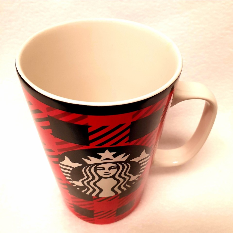 STARBUCKS Red & Block Plaid LIMITED EDITION 2014 Coffee Mug | eBay