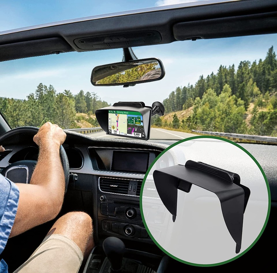 Clip-on Visor Sun Shade Sunshade for 6-inch Garmin GPS | eBay