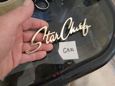 VINTAGE STAR CHIEF GOLD EMBLEM SCRIPT OEM GM ...BIN GR10 A++++ | eBay