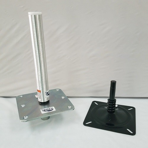 BOAT SEAT, SWIVL-EZE 3 PC PEDESTAL SET, 11" GALVANIZED 3/4" BASE SWIVEL ...