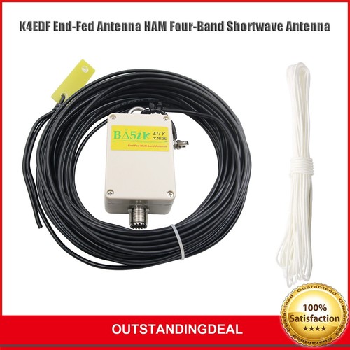 K4EDF End-Fed Antenna 4-Band Shortwave Antenna SDR Shortwave Receiving ...