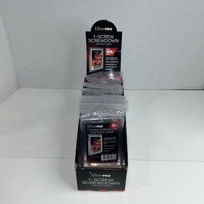 16 Ultra Pro 1-Screw Thick Card Screwdown Holders 100pt Card Thickness ...