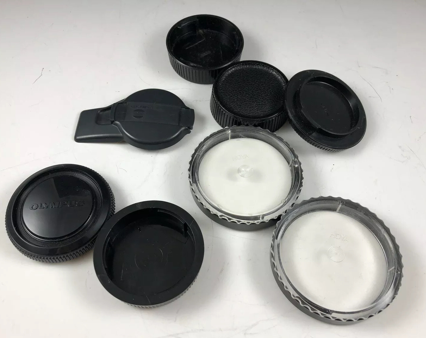 Vintage Camera Parts Lot Lens Caps Filter Cases Minolta Olympus Hoya | eBay