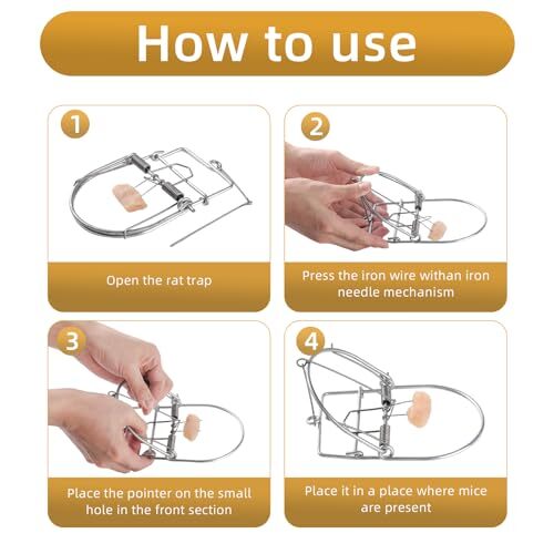 2 Pack of Small Live Animal Hunting Trap,Outdoor Hunting Tools Humane ...