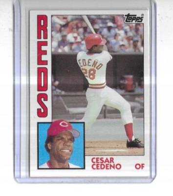 1984 Topps #725 Cesar Cedeno Cincinnati Reds | eBay
