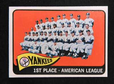 1965 Topps #513 New York Yankees Team Baseball Card EX/EXMT | eBay