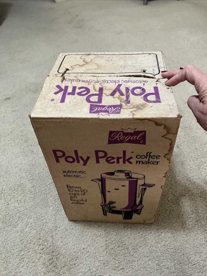 Vintage Poly Perk Regal Betty Crocker 10 - 20 Cup Coffee Maker K7420G ...
