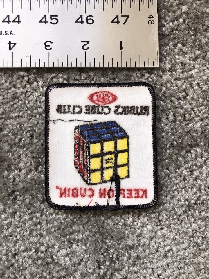 Rare Vintage Rubik’s Cube Club Patch -Keep On Cubin | eBay