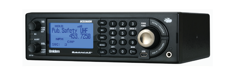 Uniden BCD260DN Mobile Digital and Analog Scanner Tons of Features ...