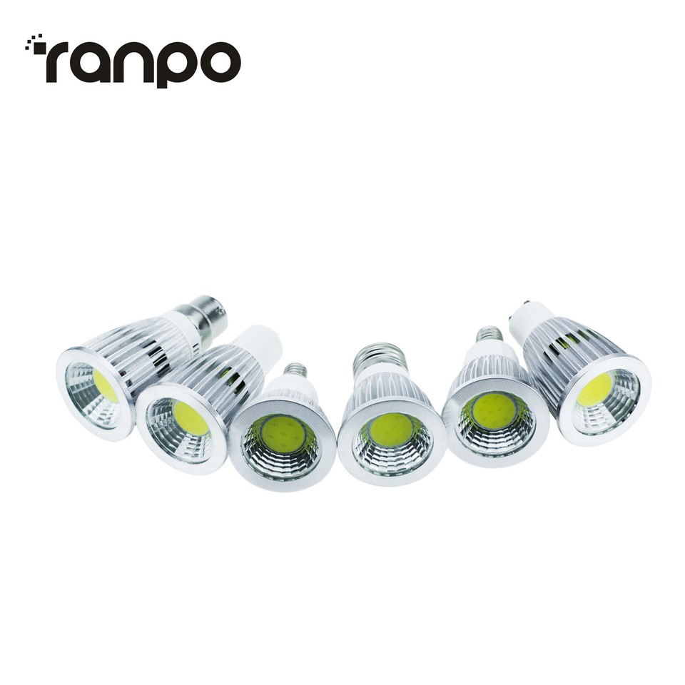 E27 GU10 E12 MR16 DC 12V 24V 12W Dimmable LED COB Spotlight 6W 9W Bulb ...