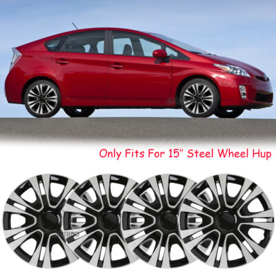 15" 4Pcs Hubcaps Wheel Cover fits R15 Tire Steel Rim For Toyota Prius ...