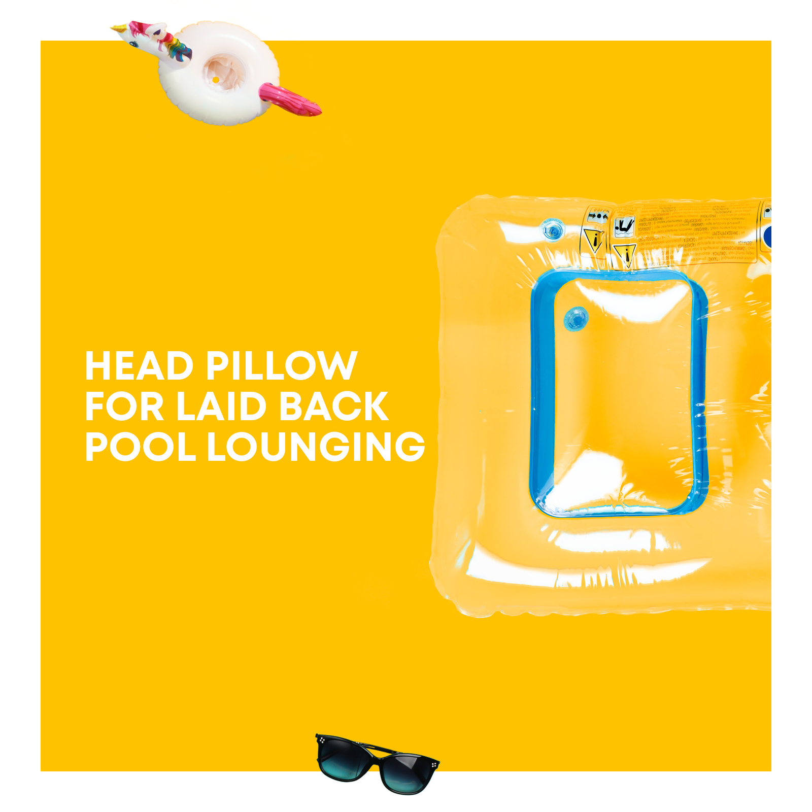 18 Pocket Pvc Inflatable Lilo Swimming Pool Sun Lounger Beach Sea Float ...