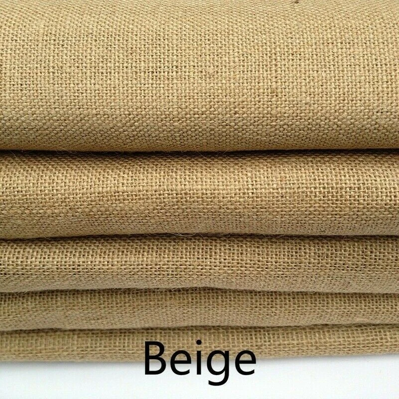 White Jute Fabric