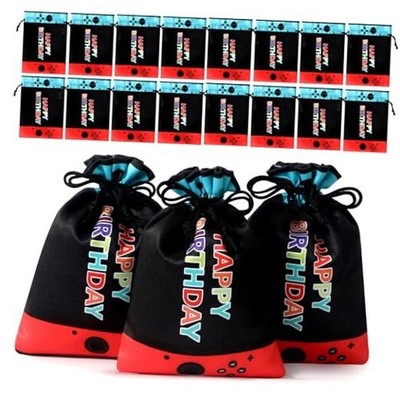 16pcs Video Game Party Favor Bags Drawstring Game on Party Bags 4.5X6IN ...