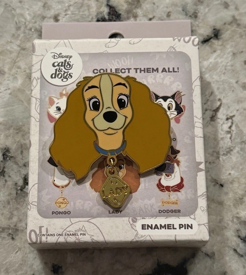 NWT Disney Boxlunch Cats & Dogs Blind Box Enamel Pin - Lady & The Tramp ...