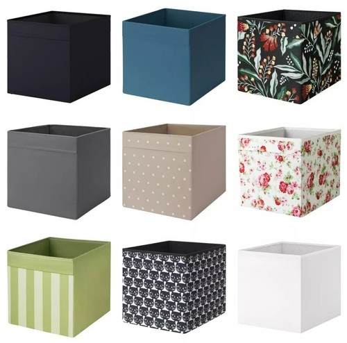 IKEA Drona Storage Boxes Cube Decor Fabric Organizer Boxes Toy Shelving ...