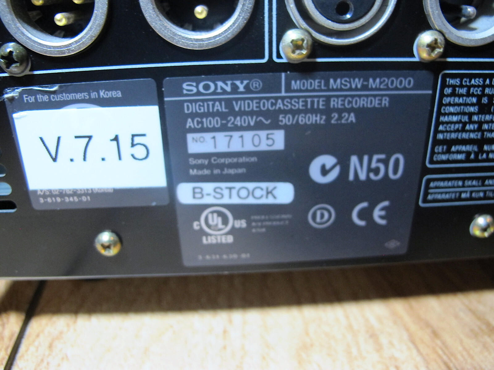 Sony+MSW-M2000+MPEG+IMX+Format+Studio+Video+Recorder for sale online | eBay