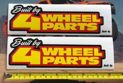 2pcs 4WP WHEEL PARTS STICKERS DECALS racing offroad overland utv trail ...