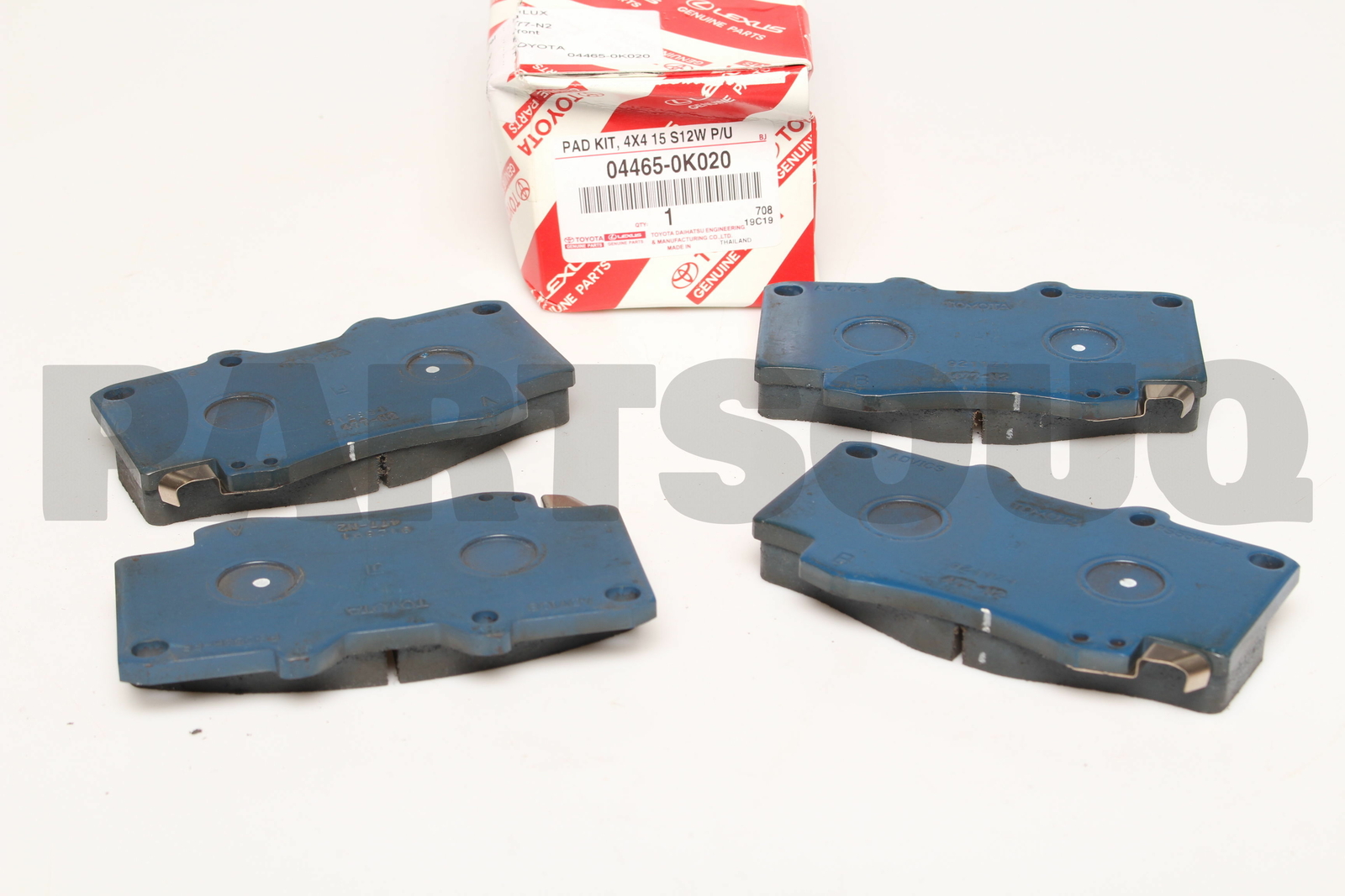 044650K020 Genuine Toyota PAD KIT, DISC BRAKE, FRONT 04465-0K020 | eBay