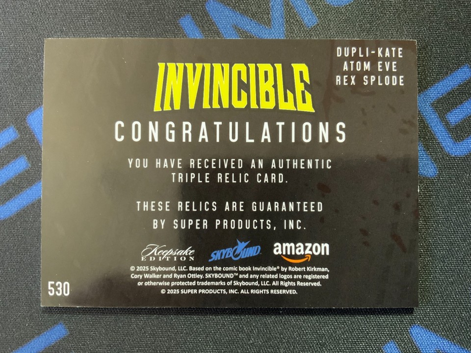 2025 Keepsake Invincible Dupli-Kate Atom Eve Rex Splode #530 Triple ...
