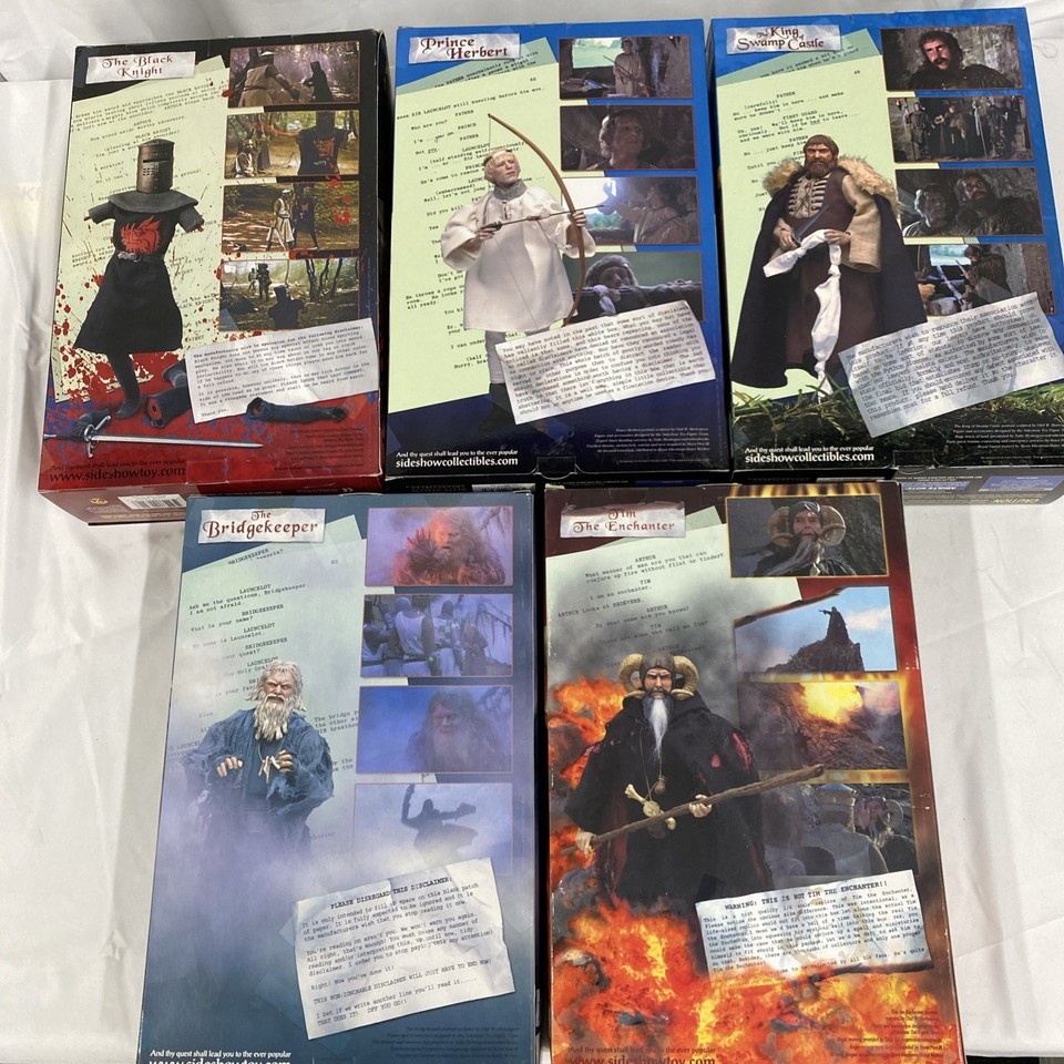 Monty Python And The Holy Grail - Sideshow (Lot Of 5) New In Box 12” | eBay