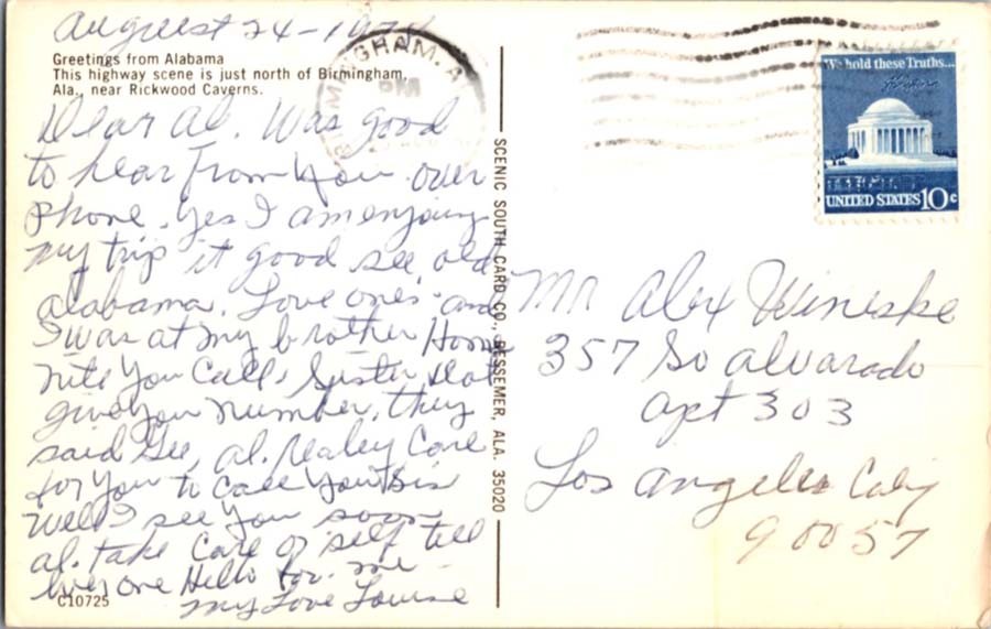 Birmingham Alabama AL : HIGHWAY SCENE o/06 AZ5474 | eBay