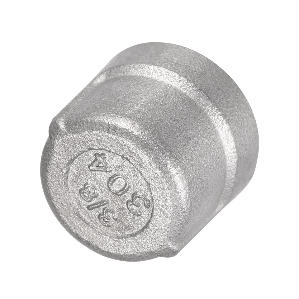 2 x Steel Pipe End Cap Fitting 3/8 NPT Female Thread Plug | eBay