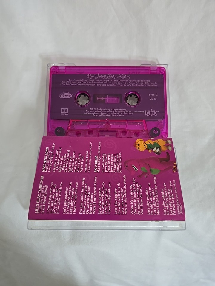 Vintage Audio Cassette Tape Barney Run Jump Skip And Sing Cassette | eBay