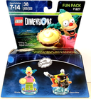 LEGO 71227 Dimensions Fun Pack Krusty Clown Minifigure Fig Bike the ...