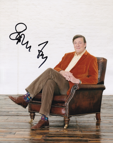 STEPHEN FRY signed Autogramm 20x25cm V FOR VENDETTA in Person autograph ...