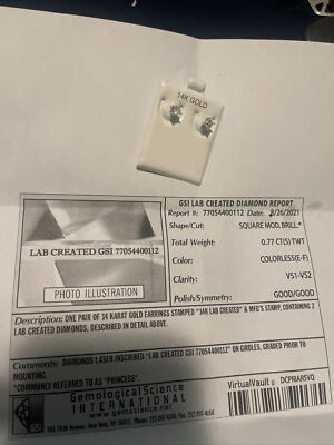 Kay Jewelers Earring Diamond .77 Carat Originally $1,400 | eBay