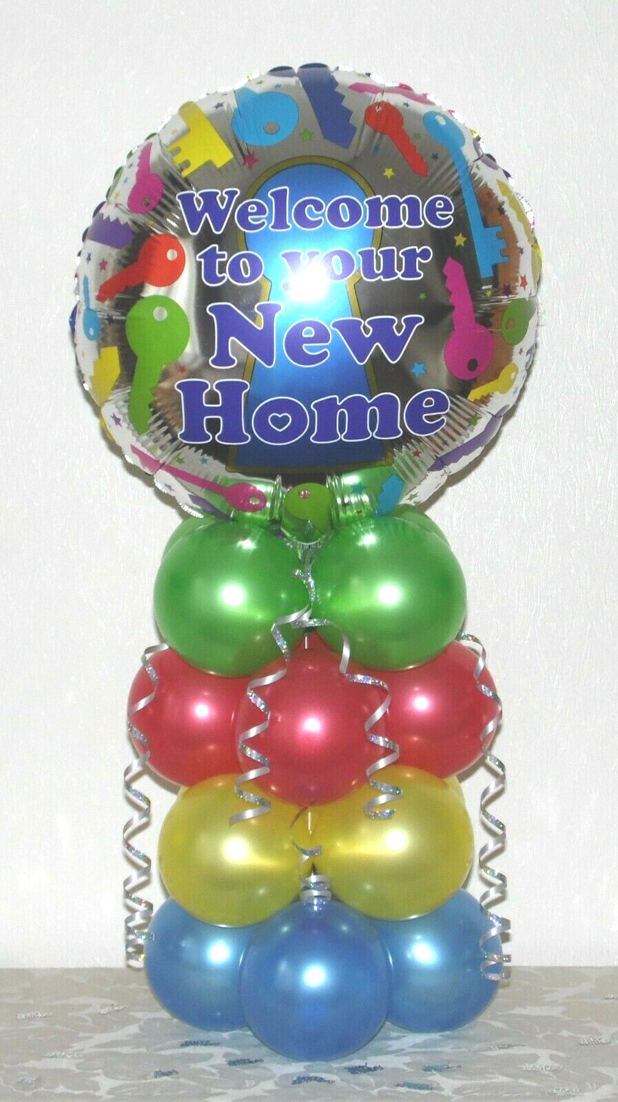NEW HOME - FOIL BALLOON DISPLAY KIT - TABLE DECORATION - No Helium ...