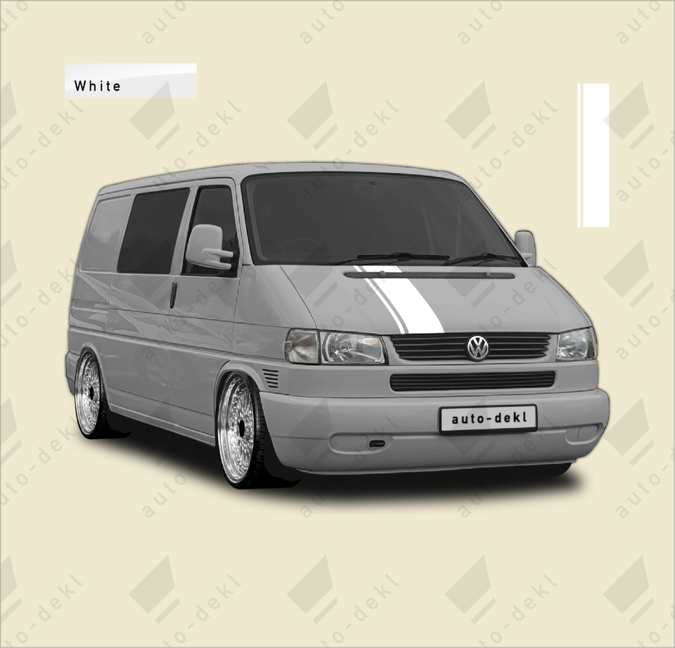 Fits VW T4 Transporter - Bonnet Stripe Graphic Vinyl Sticker Camper ...