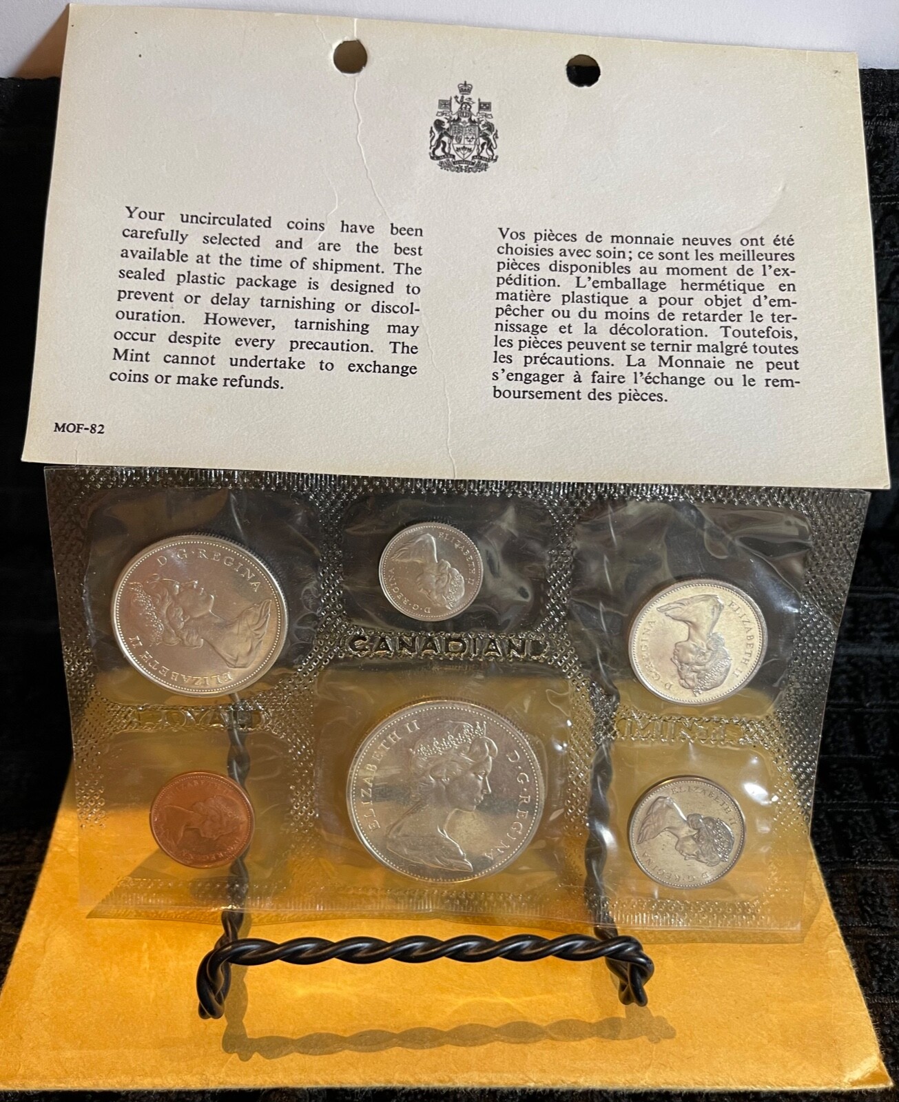 1965 Canada 6 Coin Proof Like Coin Set Royal Canadian Mint Set 80% ...