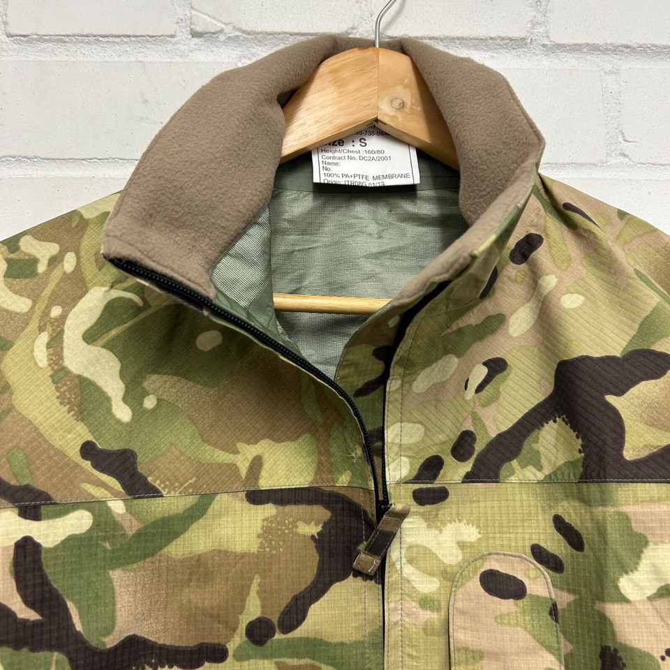 MTP WATERPROOF JACKET - Small , Lightweight Goretex Light Camo British ...