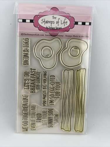 The Stamps of Life Stamps Made In USA / Bacon And Eggs 2 Stamp | eBay