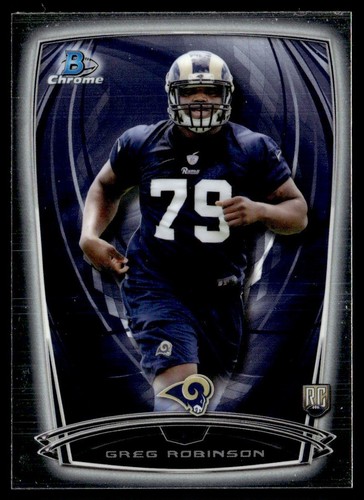 2014 Bowman Chrome Greg Robinson Rookie St. Louis Rams #198 | eBay