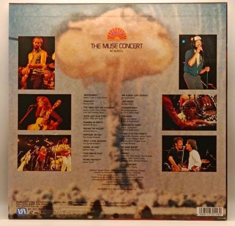 Bruce Springsteen No Nukes LaserDisc Concert Japan Near Mint Condition ...