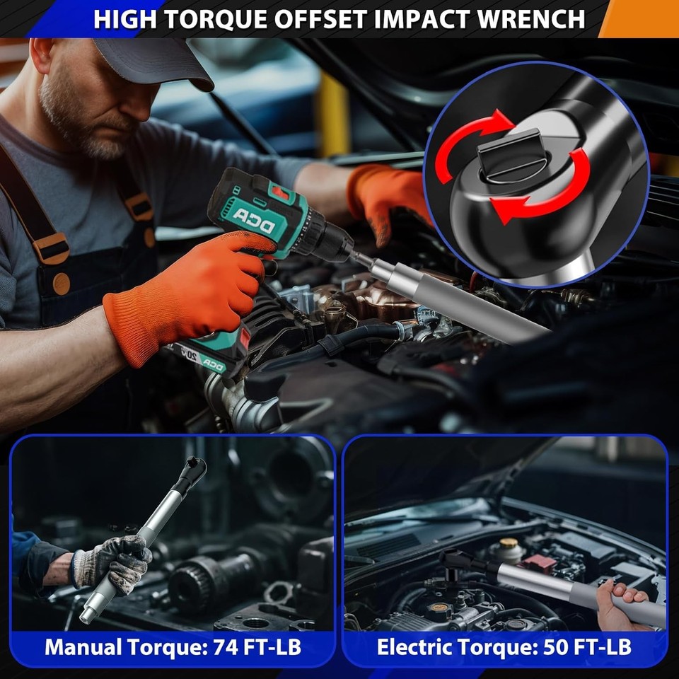 1/2" Offset Extension Wrench Impact for Electric Drill,Impact Wrench ...