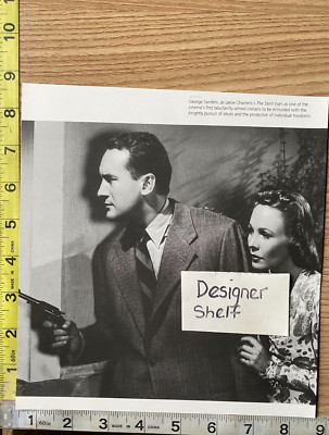 George Sanders In The Saint 1930's Movie Promotional Book Photograph | eBay