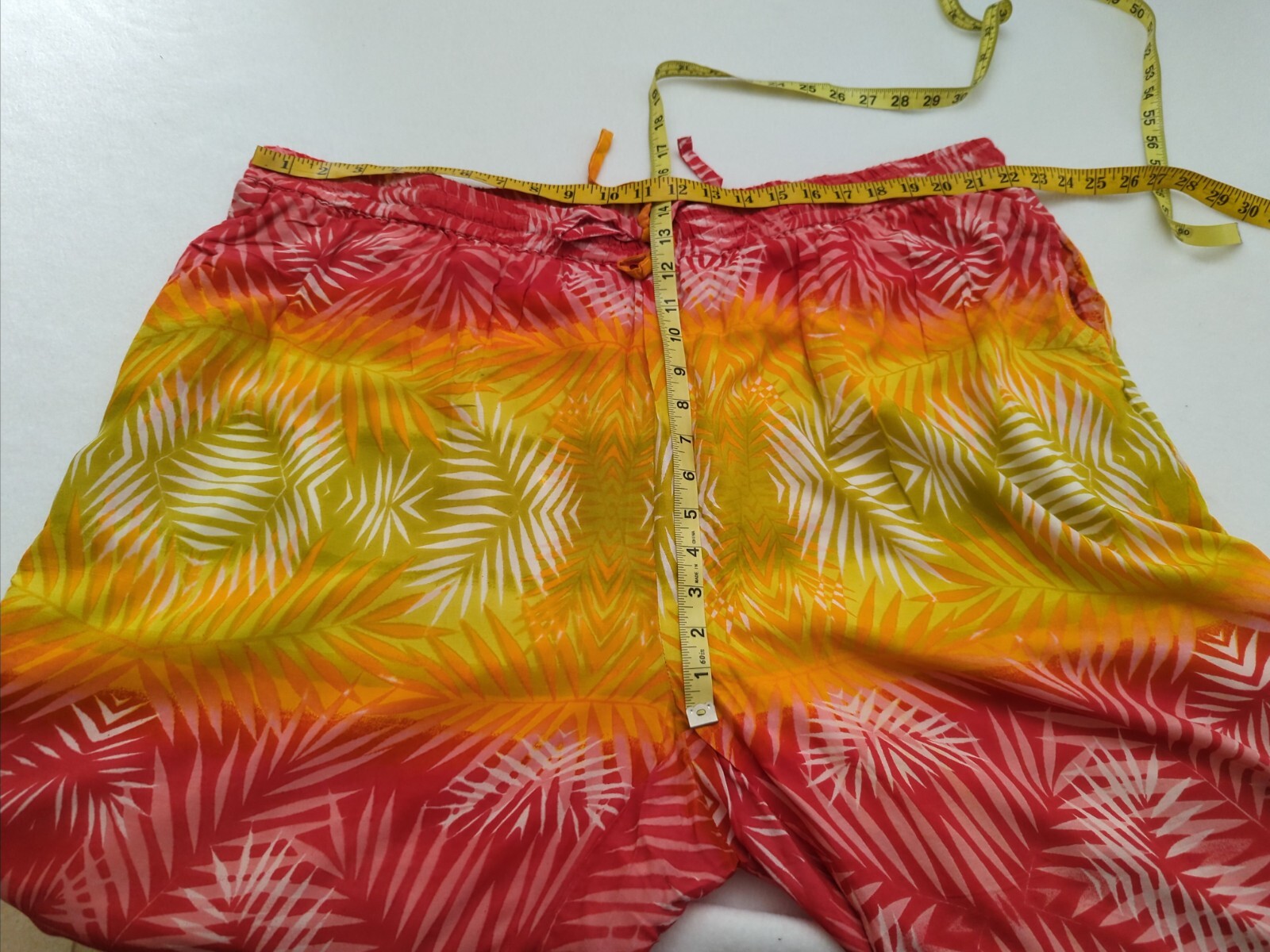 Ashley Stewart Pink Orange Yellow Ombre Wide Leg High Rise Pants Size ...