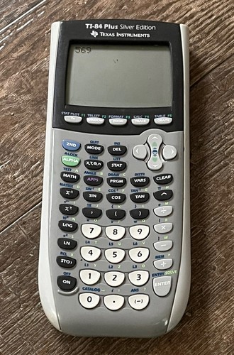 Texas Instruments TI-84 Plus Graphing Calculator Silver Edition No Back ...