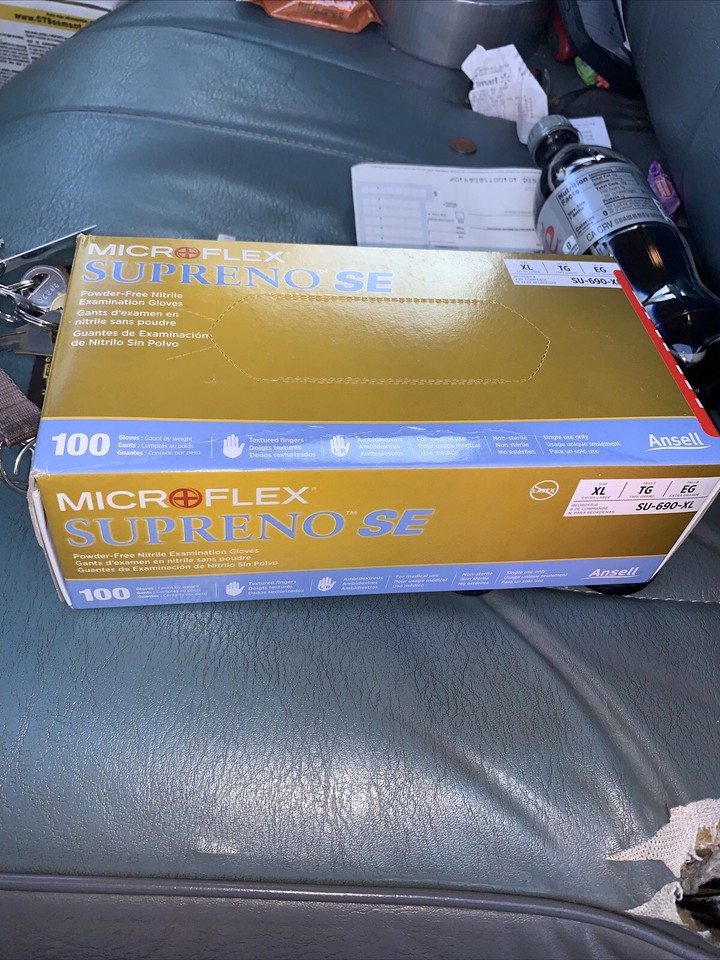 Micro Flex SU-690-XL Supreno Se Powder Free Nitrile Gloves - X Large ...