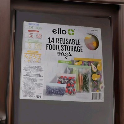 Ello 14 Reusable Standing Food Storage Bags | eBay