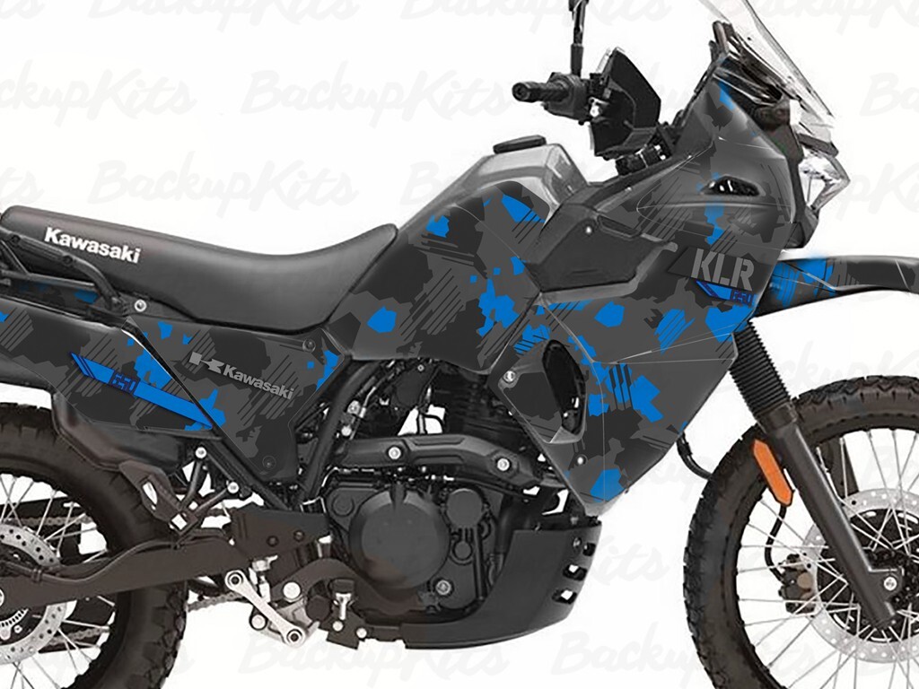 KAWASAKI KLR 650 2023 GRAPHICS KITS STICKER DECALS CAMO FULL COLORS ...