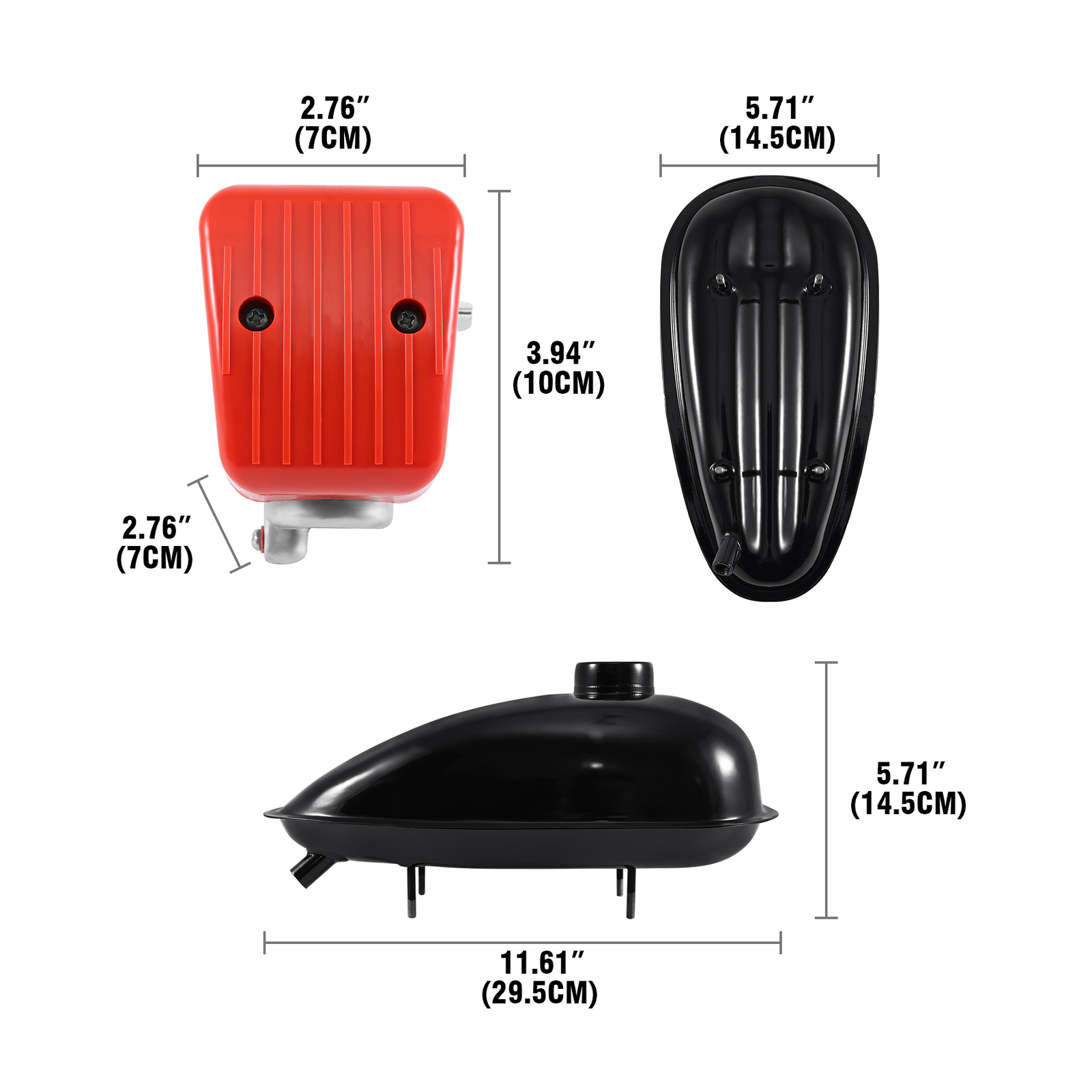 110cc 2-Stroke Engine Motor Kit for Motorized Bicycle Bike Gas Powered ...