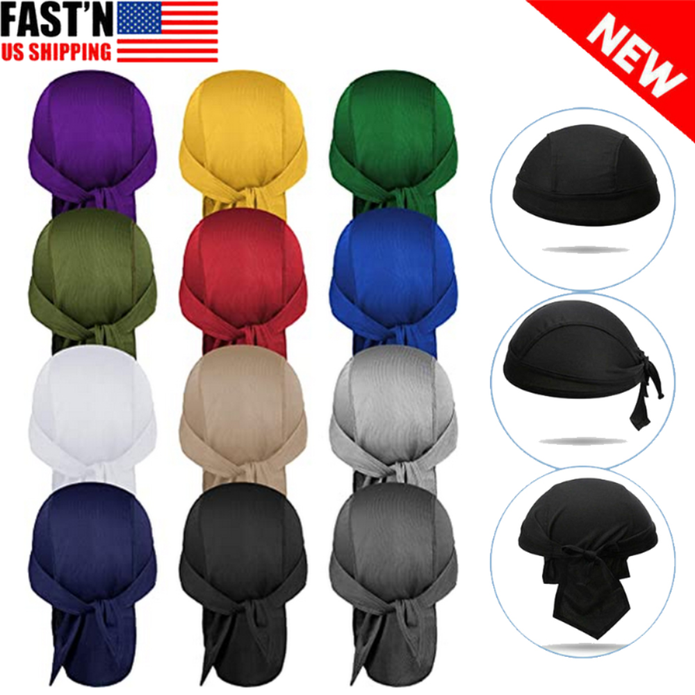 Durag Du-rag Headwear Head Wrap Skull Cap Doo Do Rag Beanie Hat Bandana ...