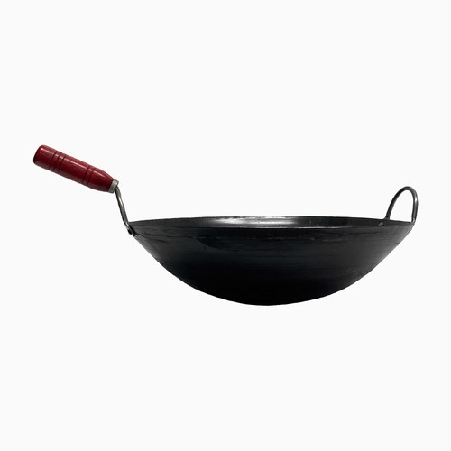 16" Carbon Steel Pow Wok with Helper Handle Stir Fry Traditional ...