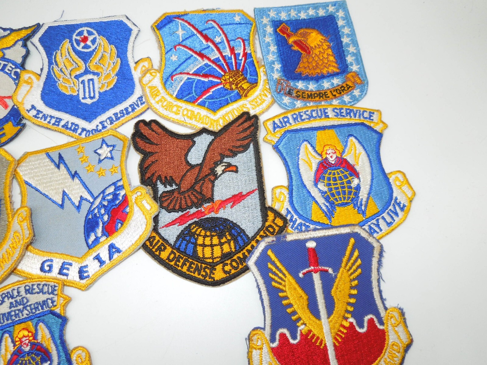 Large Lot of 13 Vietnam USAF Air Force Patches SSI Insignia GEEIA ...