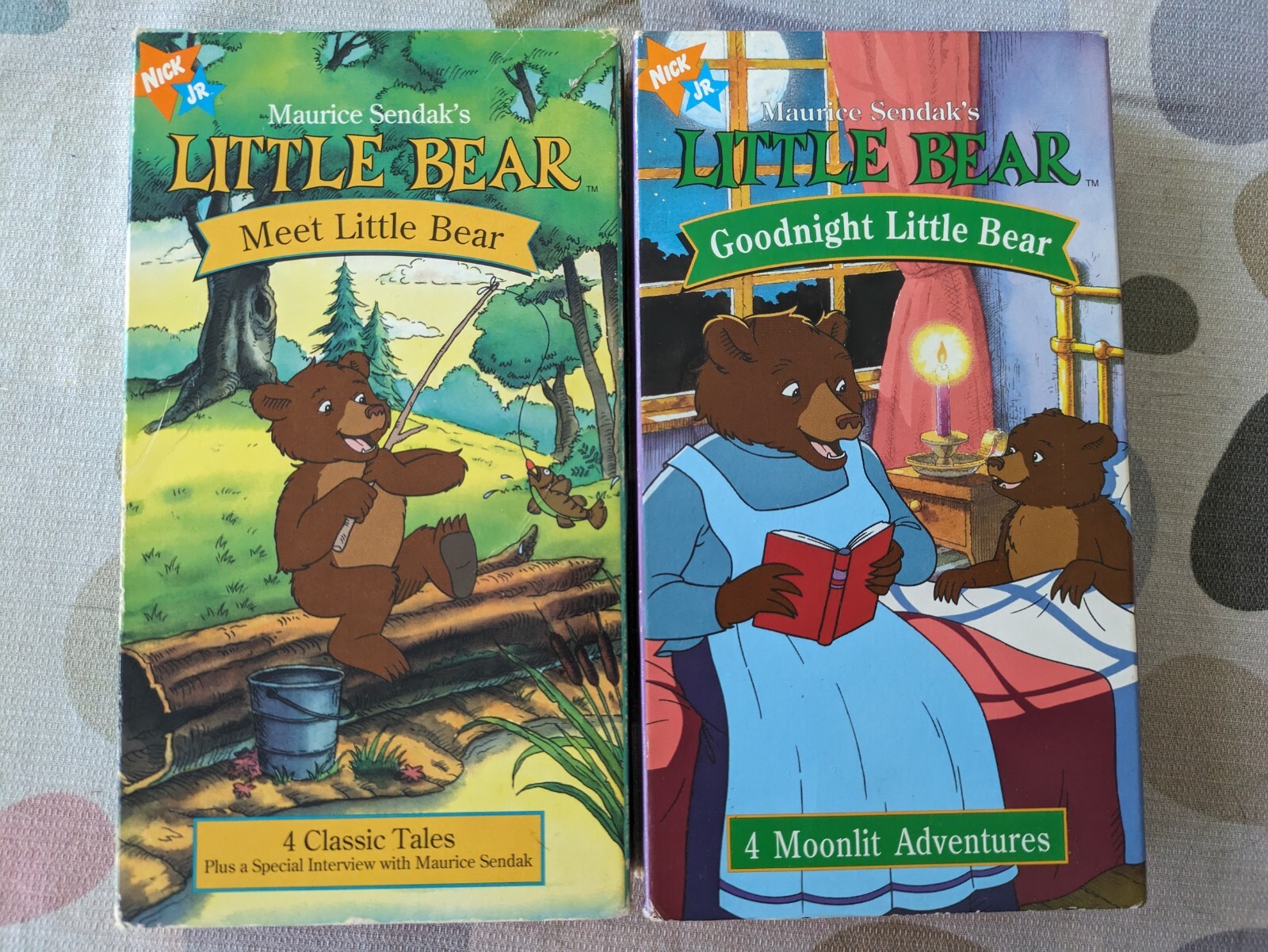 Vtg Nick Jr Little Bear - Meet Little Bear - Goodnight Little Bear VHS ...